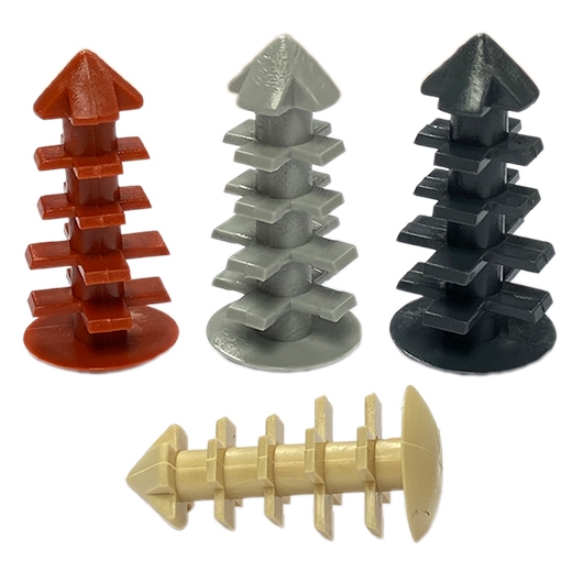 Ladder Tie Blanking Plugs 10/12mm dia - Mixed Colours (100pcs)